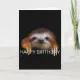 Baby Sloth Birthday Card | Zazzle