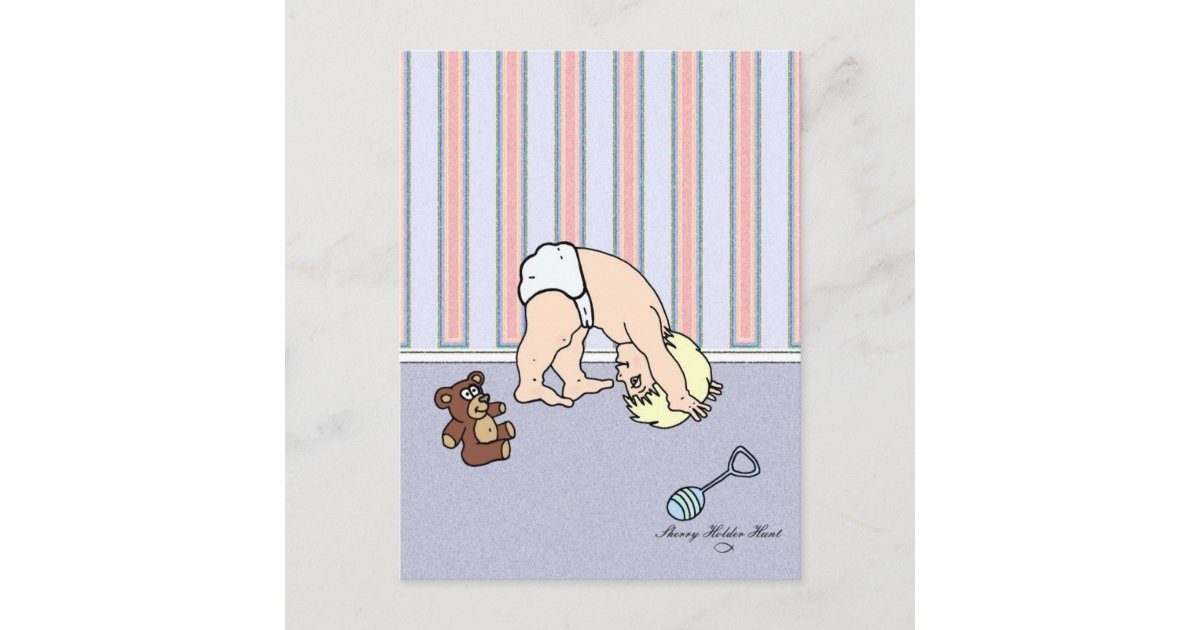 Baby Somersault Postcard | Zazzle