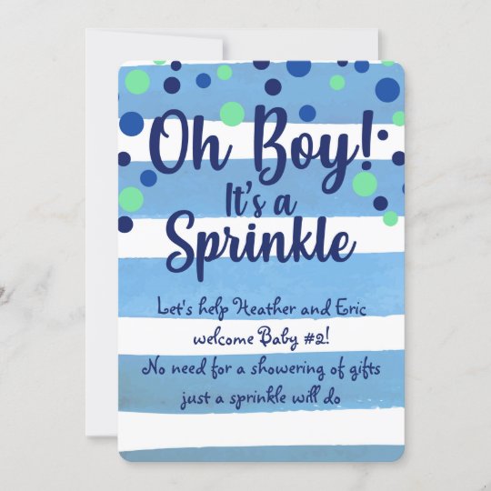 Baby Sprinkle - Baby Boy invite | Zazzle.com