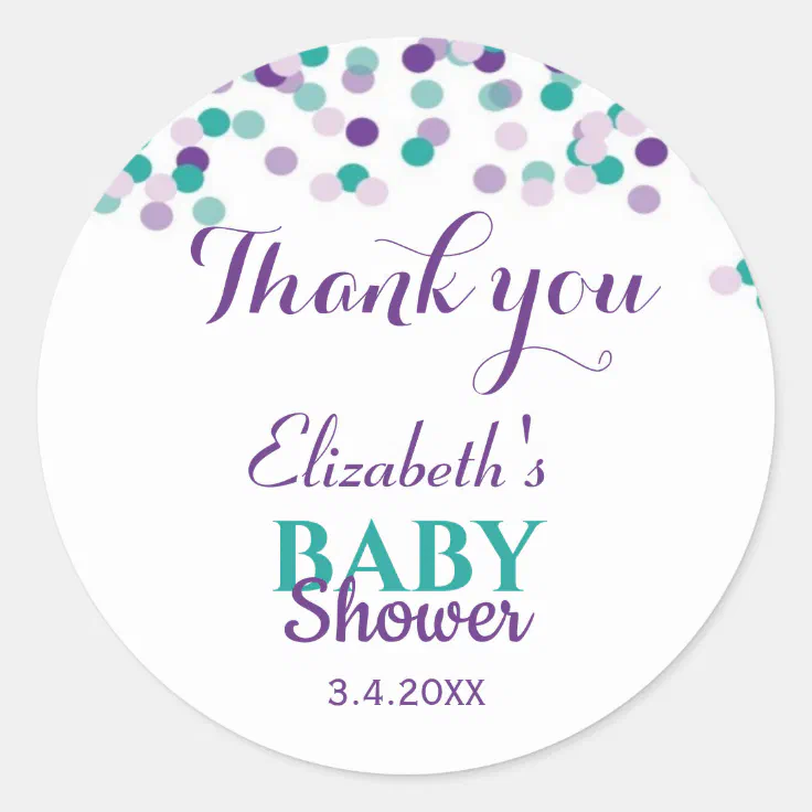 Baby Sprinkle | Baby Shower Classic Round Sticker | Zazzle