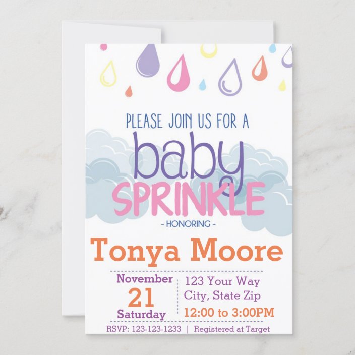 Baby Sprinkle Baby Shower Invitation | Zazzle.com