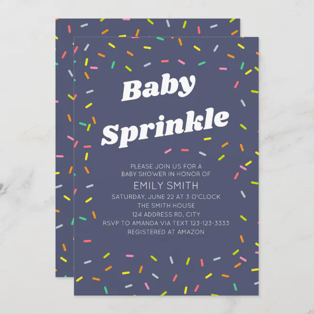 Baby Sprinkle Invitation | Zazzle