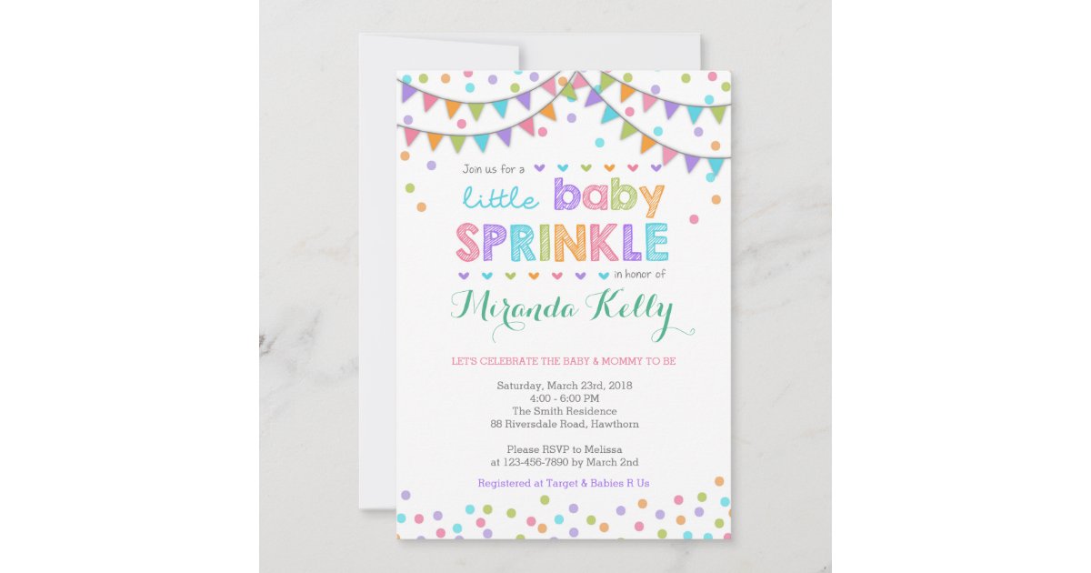 Baby Sprinkle Invitation / Baby Sprinkle Invite | Zazzle