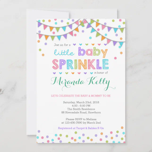 Baby Sprinkle Invitation / Baby Sprinkle Invite | Zazzle