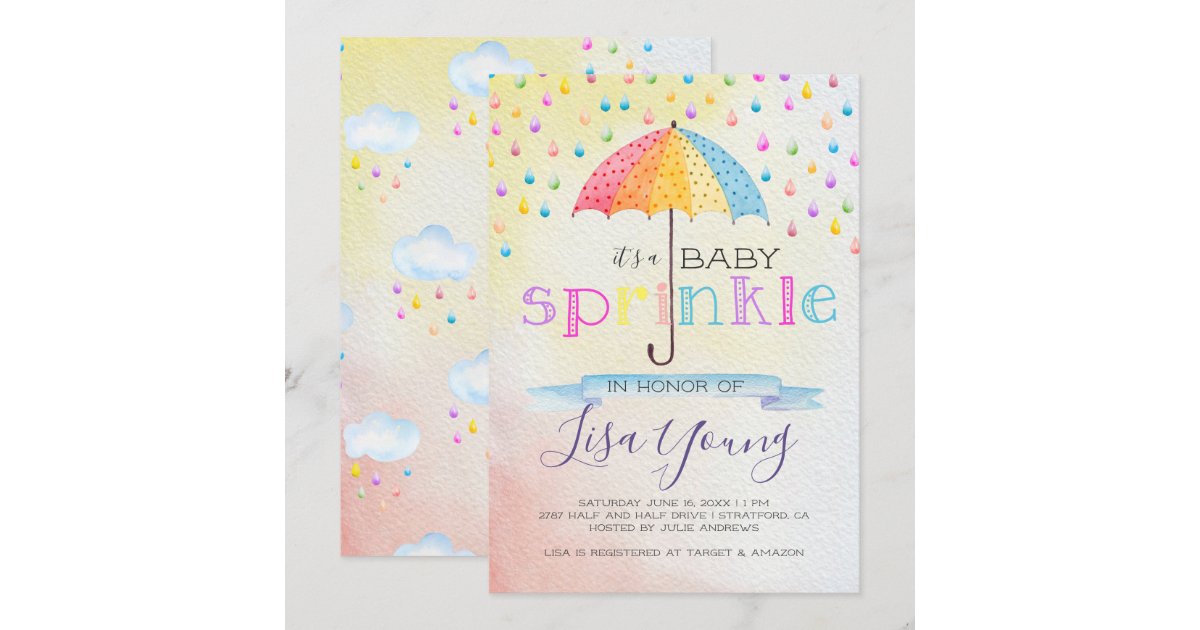 Baby Sprinkle Shower Invitation | Zazzle