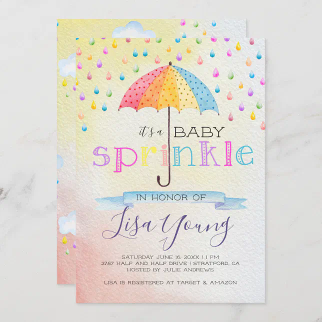 Baby Sprinkle Shower Invitation | Zazzle