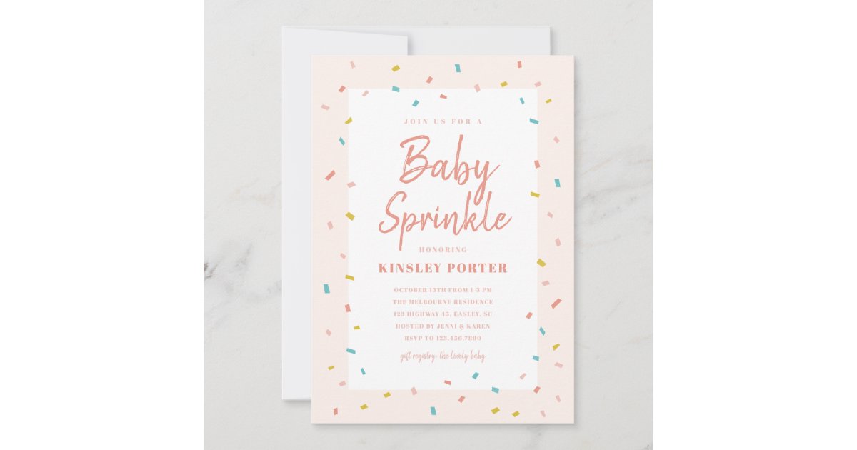 Baby Sprinkle Shower Invitations | Zazzle