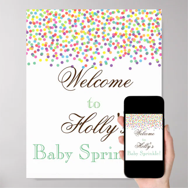 Baby Sprinkle Welcome Sign | Zazzle