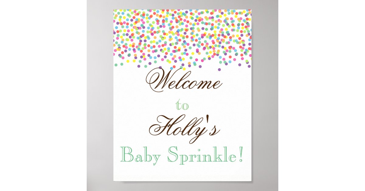 Baby Sprinkle Welcome Sign | Zazzle