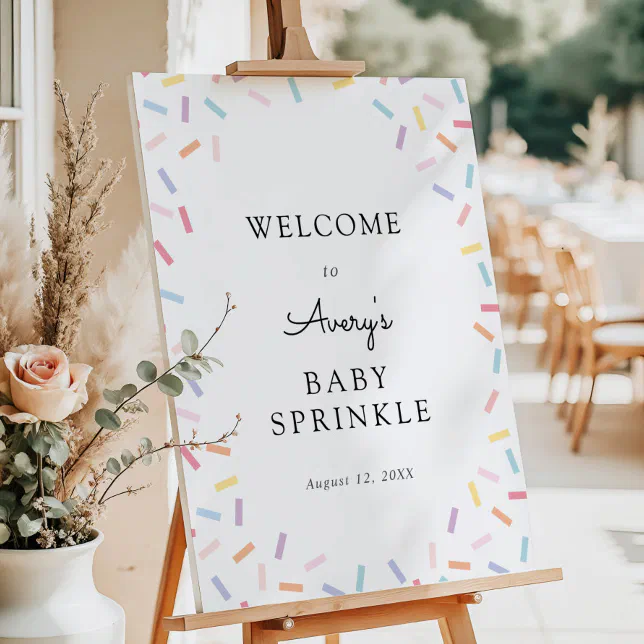 Baby Sprinkle Welcome Sign | Zazzle