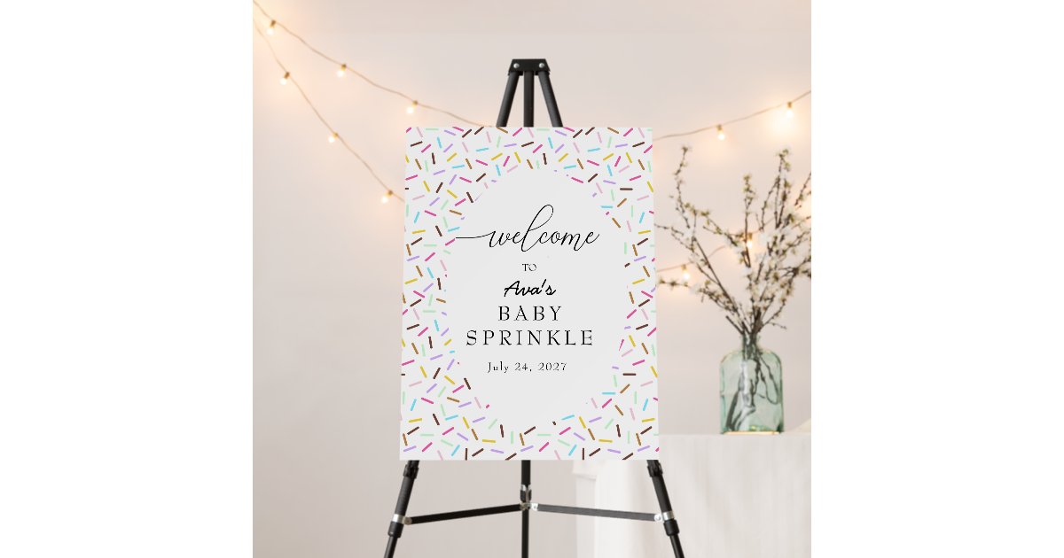 Baby Sprinkle Welcome Sign | Zazzle