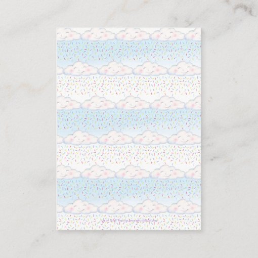 Baby sprinkle whimsy cloud diaper raffle cards | Zazzle
