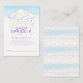 Baby sprinkle whimsy cloud diaper raffle cards | Zazzle