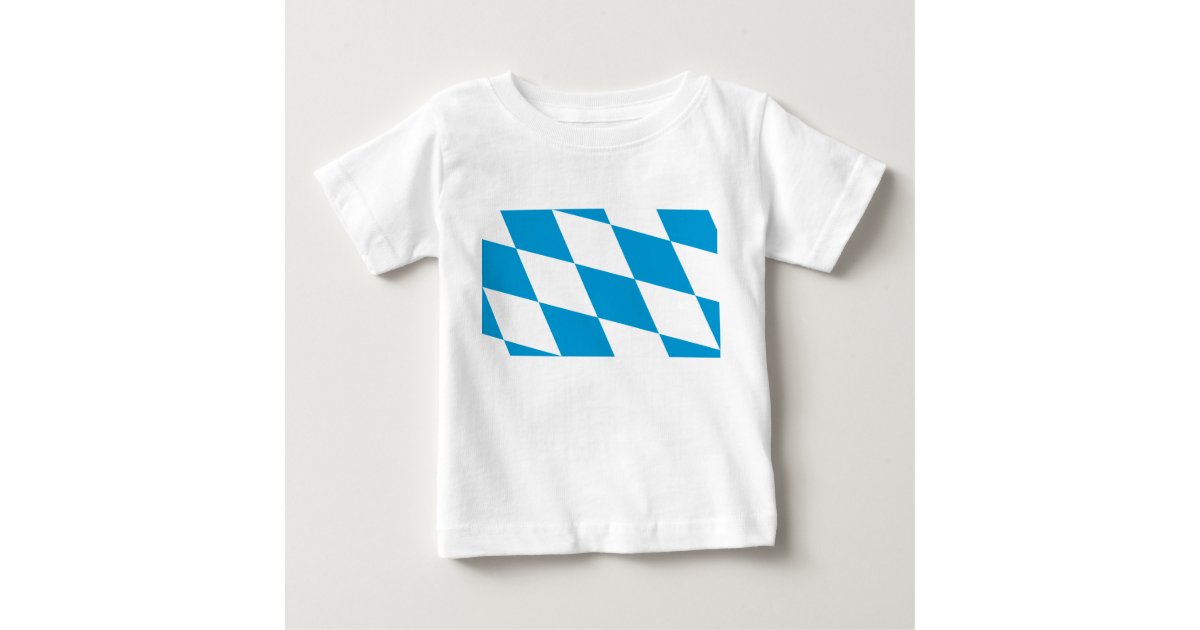 Baby T-Shirt with Flag of Bavaria, Germany | Zazzle
