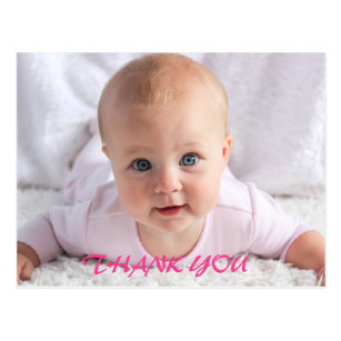Baby Thank You Postcards - No Minimum Quantity | Zazzle