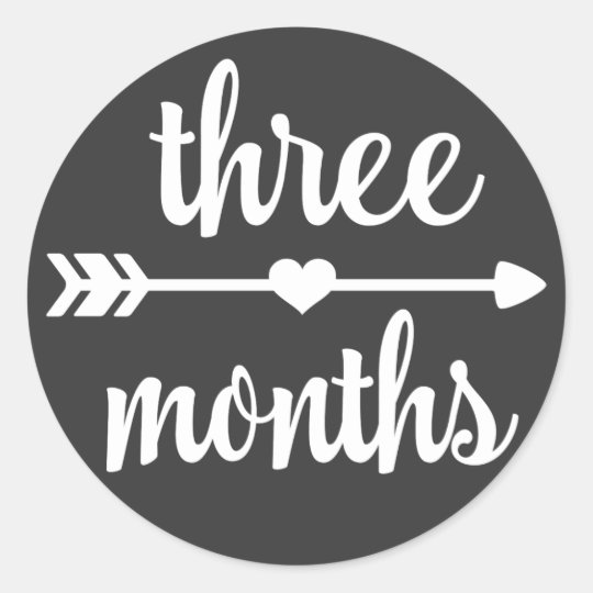 Baby Three Months Milestone Stickers | Zazzle.com