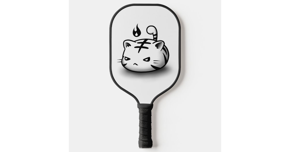 Baby Tiger Pickleball Paddle (BW) | Zazzle