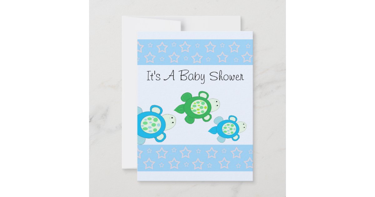 Baby Turtle Baby Shower Invitation | Zazzle
