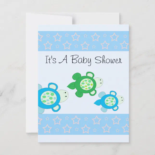 Baby Turtle Baby Shower Invitation | Zazzle