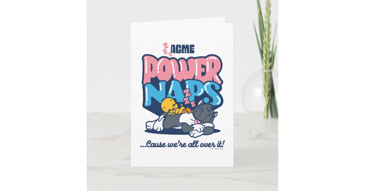 Baby TWEETY™ & SYLVESTER™ Power Naps Card | Zazzle
