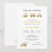 Baby Under Construction Baby Shower Invitation | Zazzle