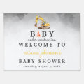 Baby Under Construction Baby Shower Welcome Yard Sign | Zazzle