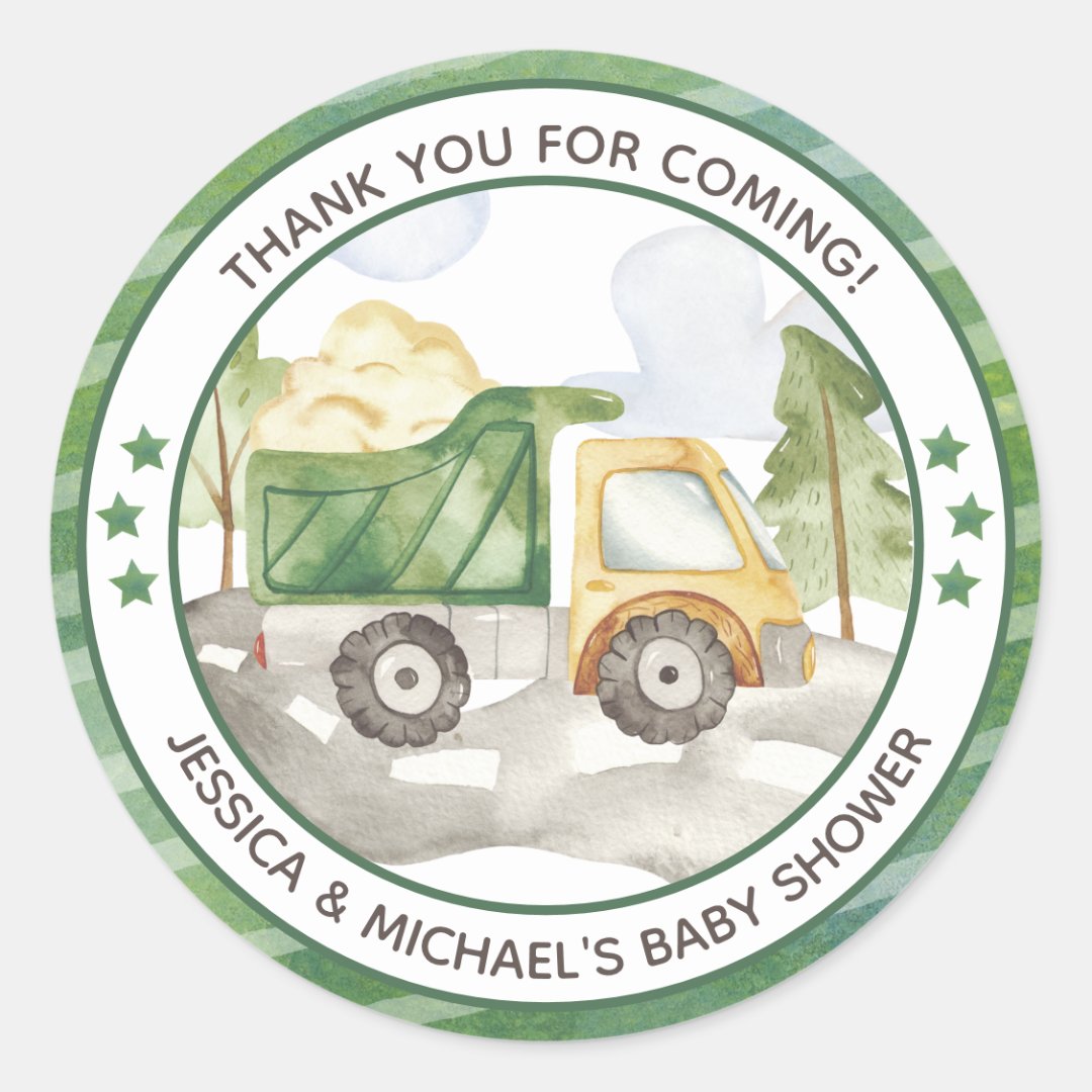 Baby Under Construction Classic Round Sticker | Zazzle