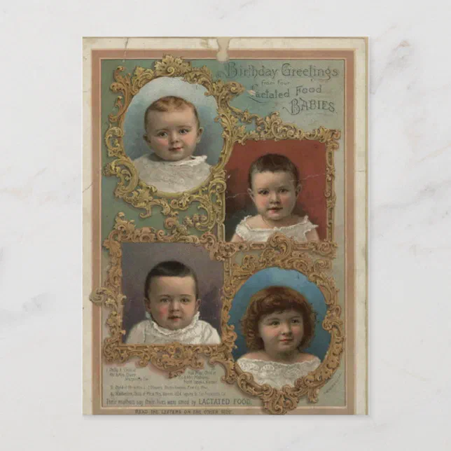 baby vintage postcard | Zazzle