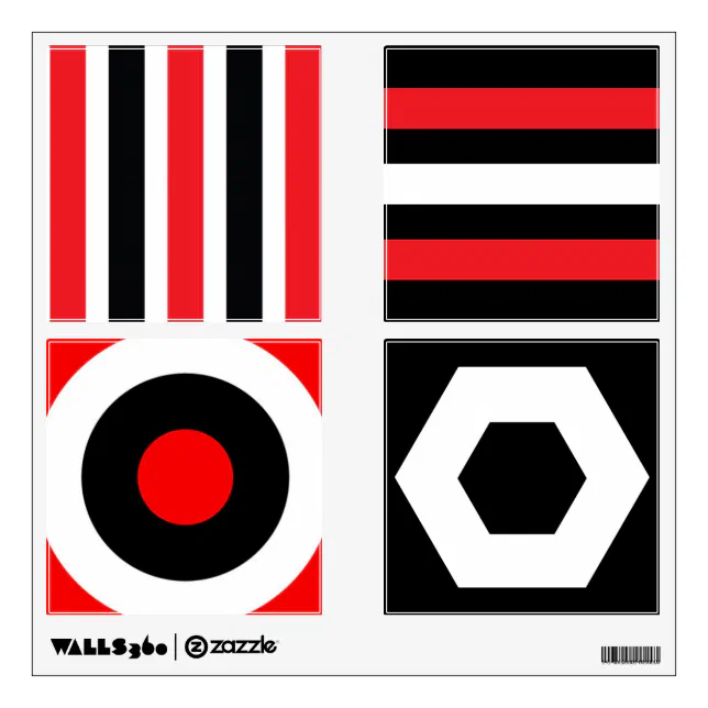 Baby visual stimulation square wall decal stickers | Zazzle