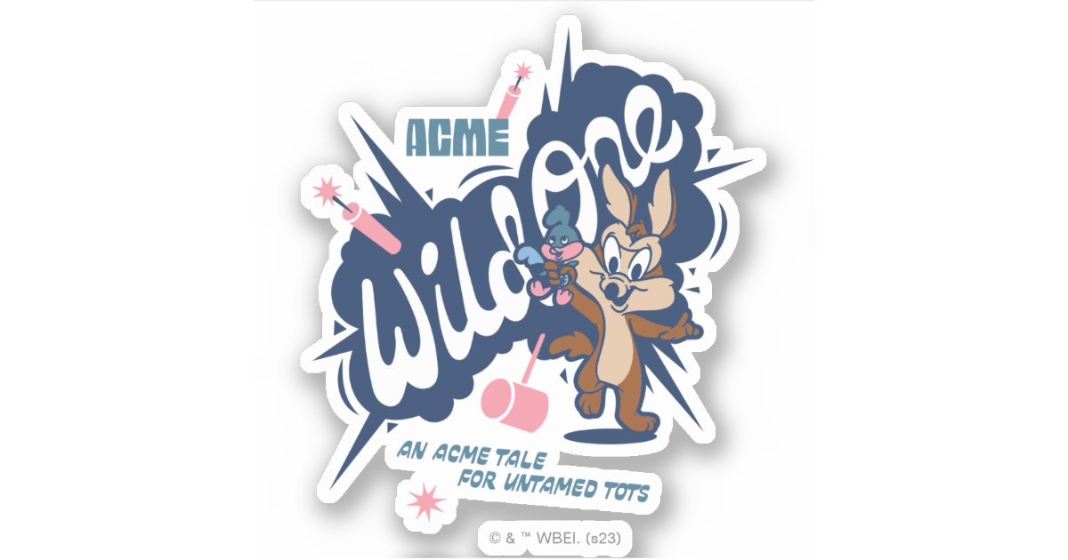 Baby WILE E. COYOTE™ - Wild One Sticker | Zazzle