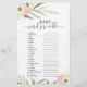 Baby word scramble baby shower game pink greenery | Zazzle