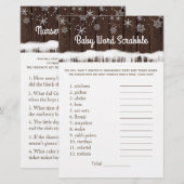 Baby Word Scramble Nursery Rhyme Baby Shower Games | Zazzle