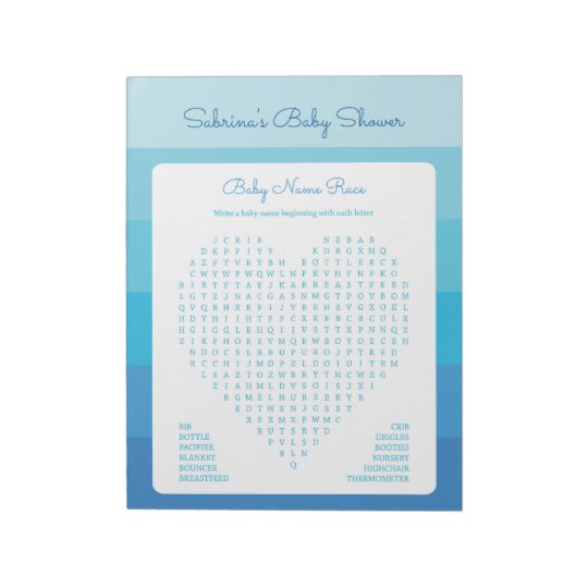 Baby Word Search Blue Ombre Stripes Baby Shower Notepad Zazzle baby-word-search-blue-ombre-stripes-baby-shower-notepad-zazzle