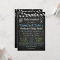 BabyQ BBQ Baby Shower Invitation and Book Card | Zazzle