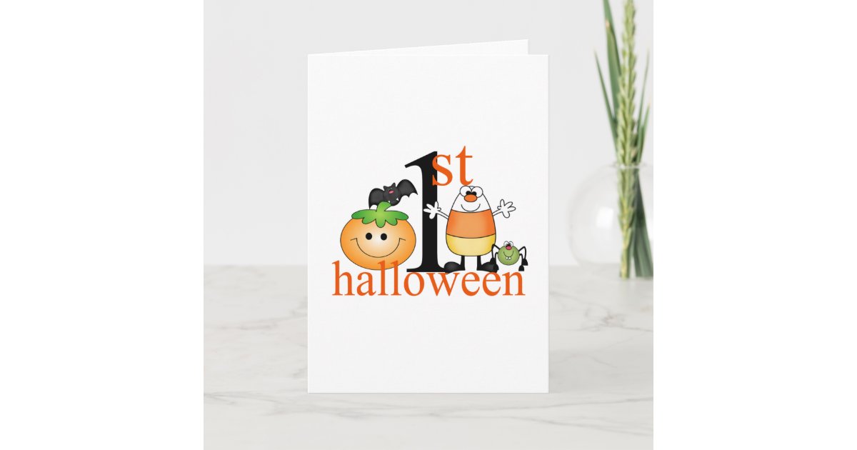 Baby's 1st Halloween Card | Zazzle