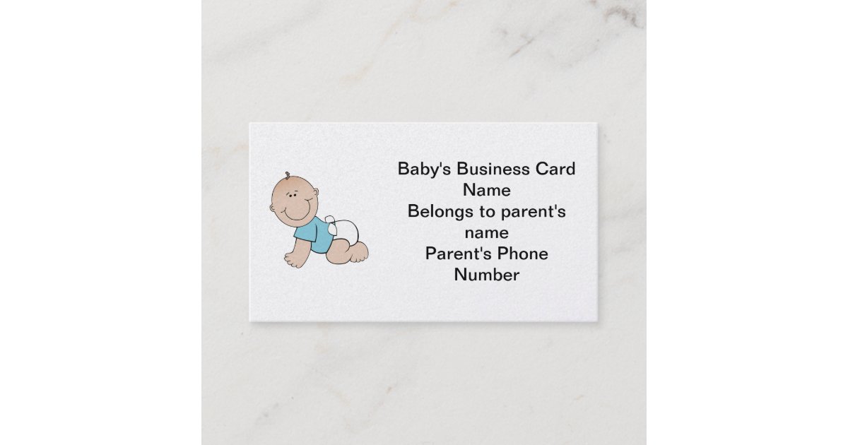 Baby's Business Card | Zazzle.com