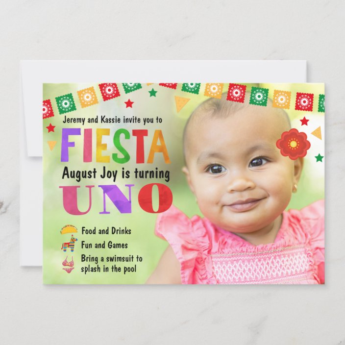 Baby's First Birthday Fiesta Party invitation | Zazzle.com