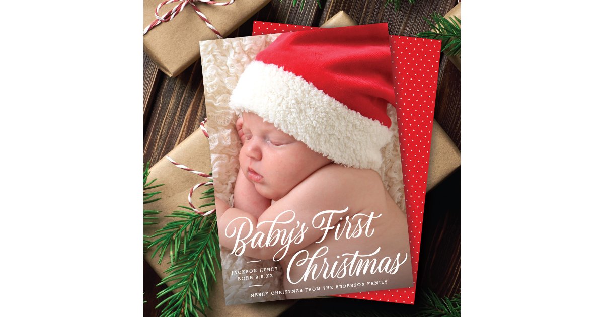 Christmas Card Birth Announcement