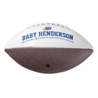 Baby's First Football Baby Shower Prop | Zazzle