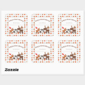 Baby's first Library, woodland animal bookplate | Zazzle