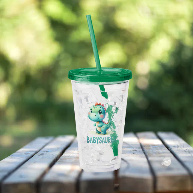 Babysaurus Acrylic Tumbler | Zazzle