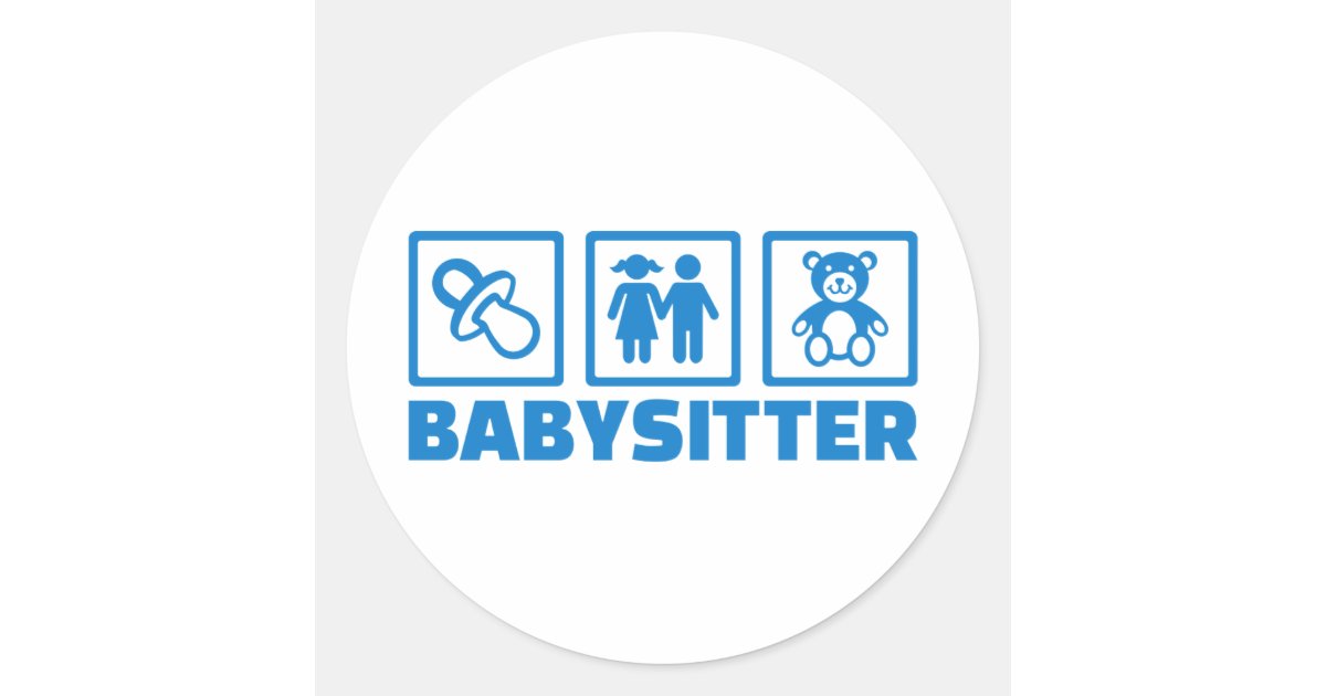 Babysitter Classic Round Sticker | Zazzle