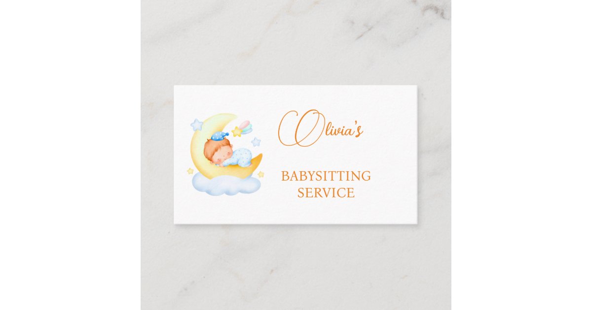 Babysitting Business Card | Zazzle