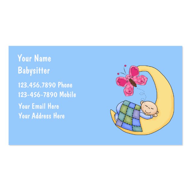 Babysitting Business Cards
