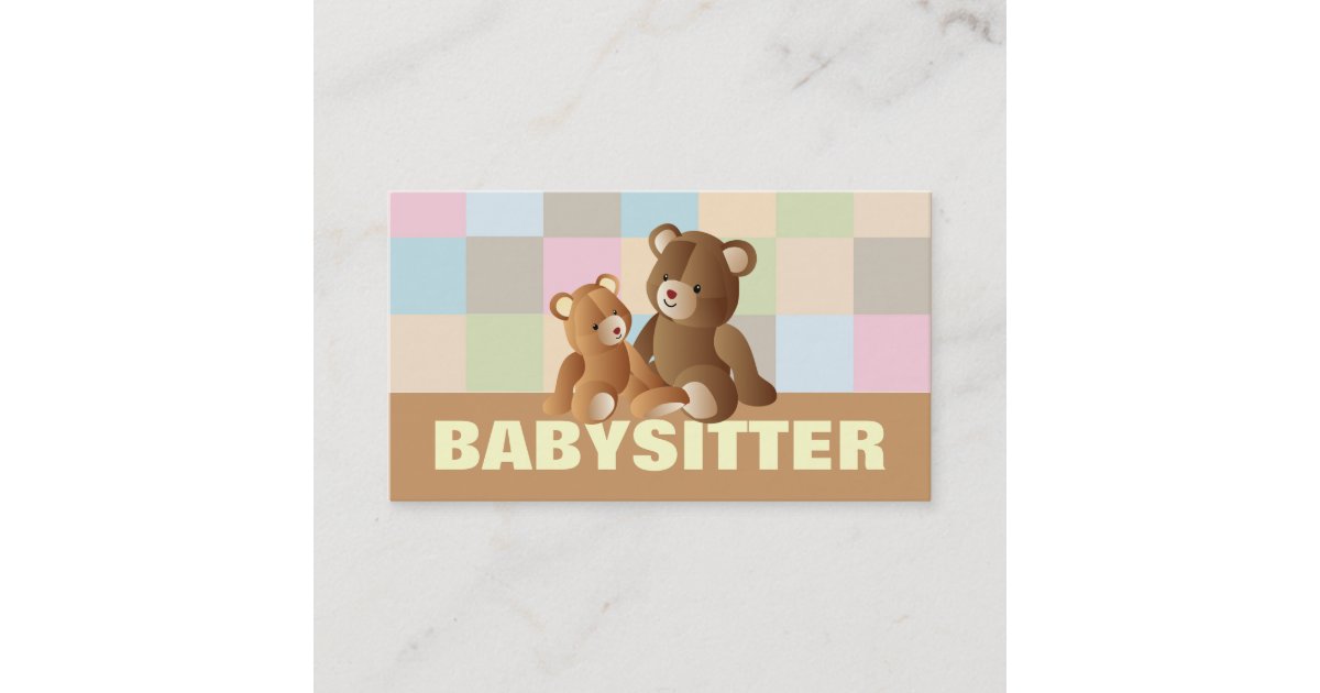 Babysitting business cards | Zazzle