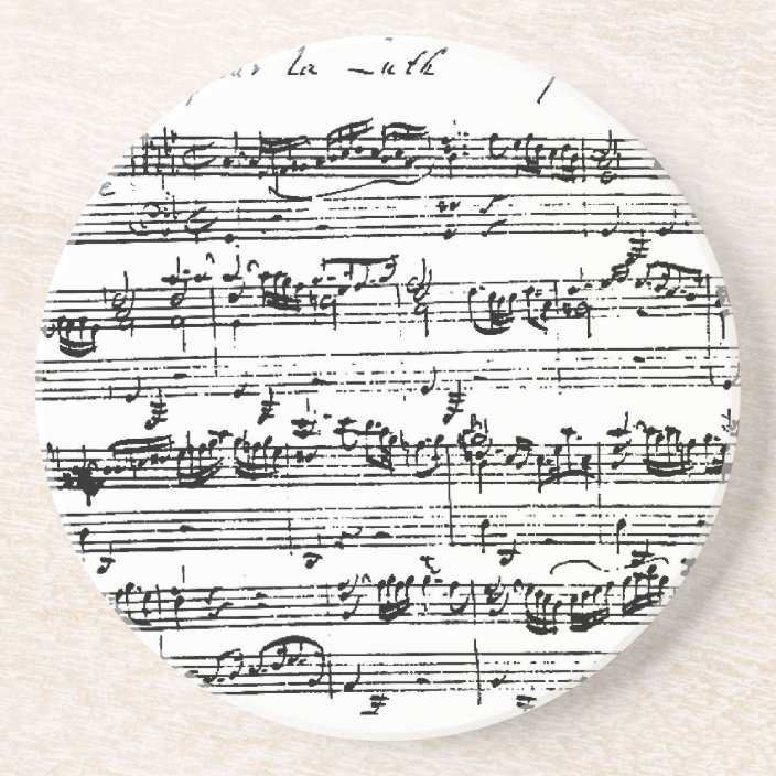 Bach music coaster | Zazzle.com