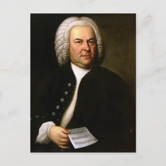bach postcard | Zazzle
