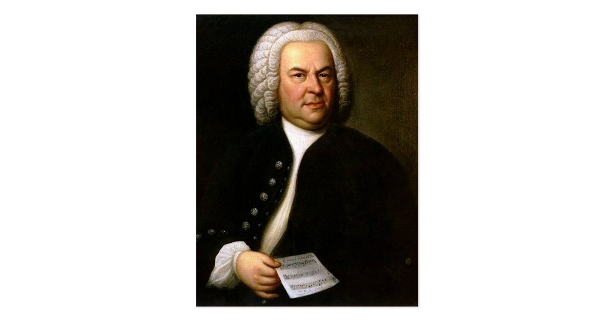 bach postcard | Zazzle.com