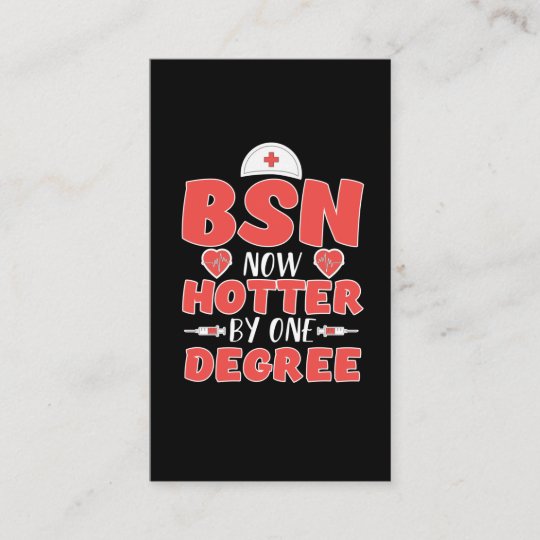 Bachelor of Science in Nursing BSN Nurse Gift Business Card | Zazzle.com