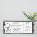 Bachelor or Stag Party Stag Head Invitation Ticket | Zazzle